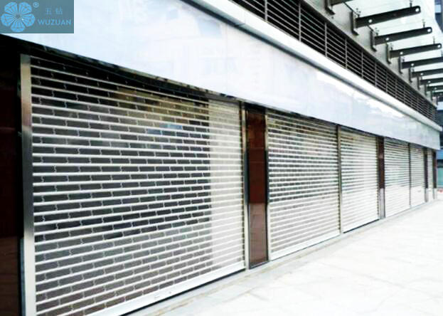 12mm Bar Polycarbonate Clear Roller Shutters For Store