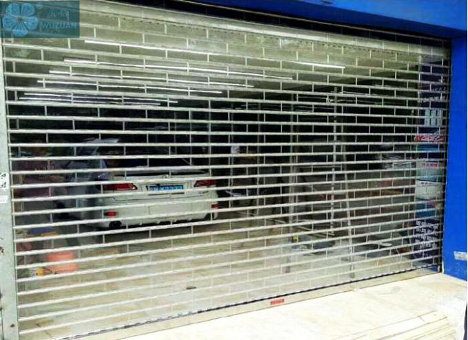 12mm Tube Polycarbonate Clear Roller Shutters For Mall